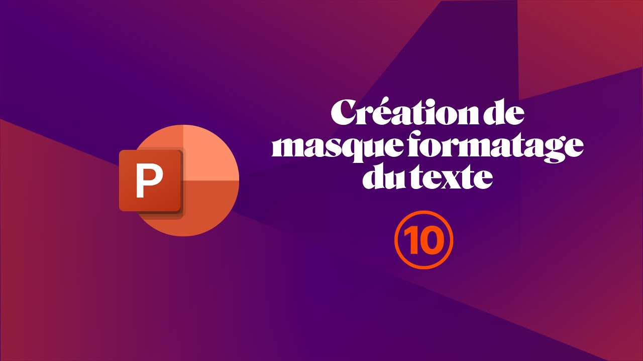 Powerpoint 10 - Création de masque formatage du texte - YouTube