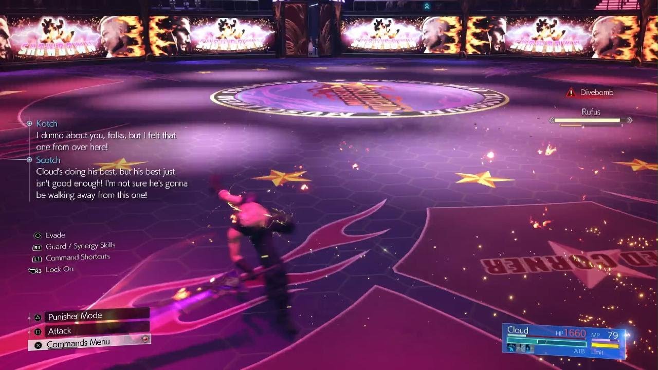 FINAL FANTASY VII REBIRTH Rufus Shinra Hard Mode Boss Fight - YouTube