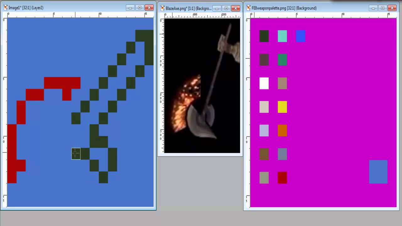 Fire Emblem - Custom Weapon Icon Tutorial Pt. 1 - YouTube