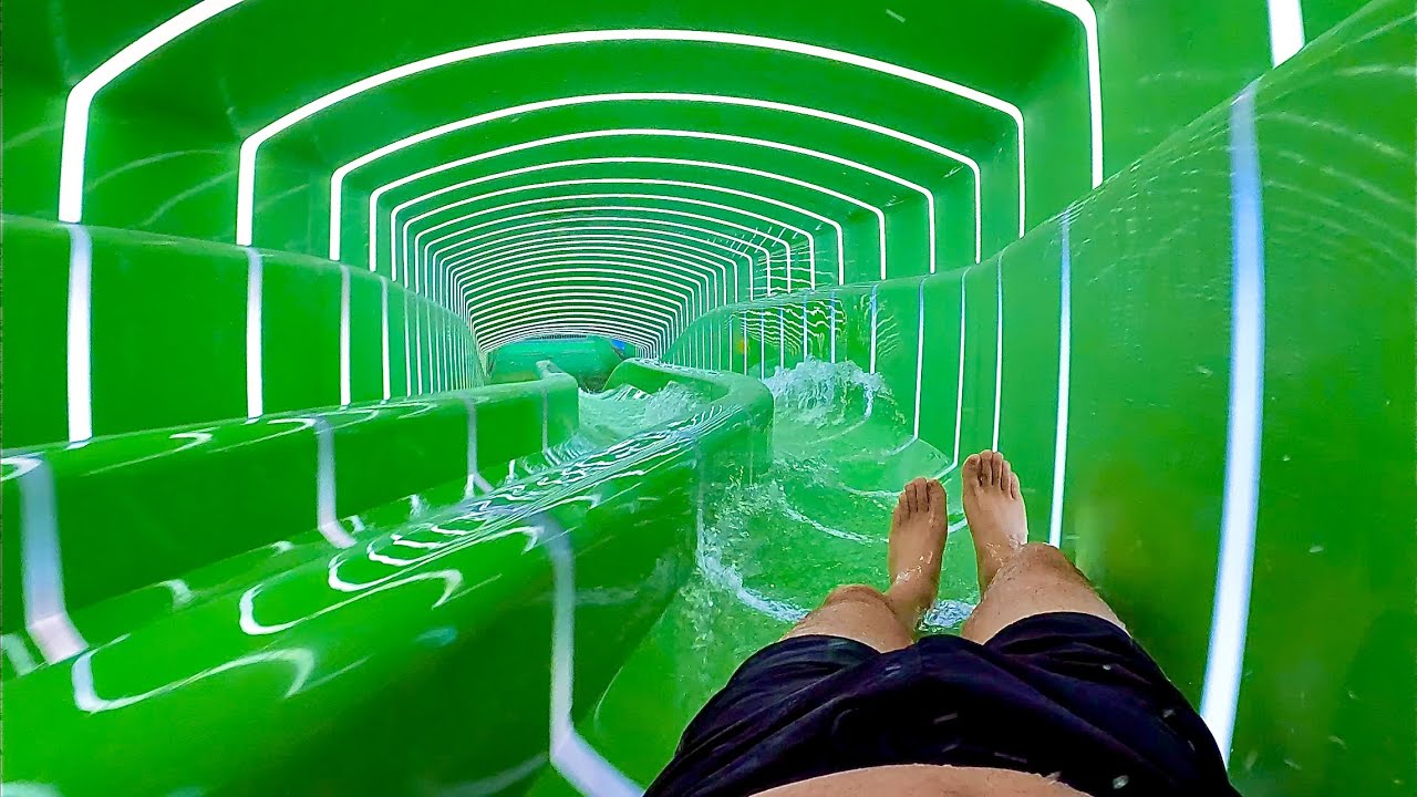 Green Racer Water Slide at Schwaketenbad Konstanz - YouTube