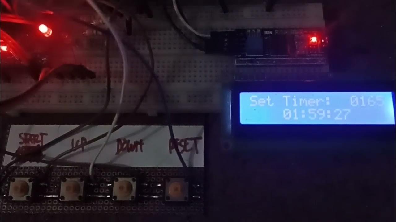NEW Project: COUNTDOWN TIMER LCD 16X2 with Start, Up, Down, Reset EEPROM & AutoSave + LED ...