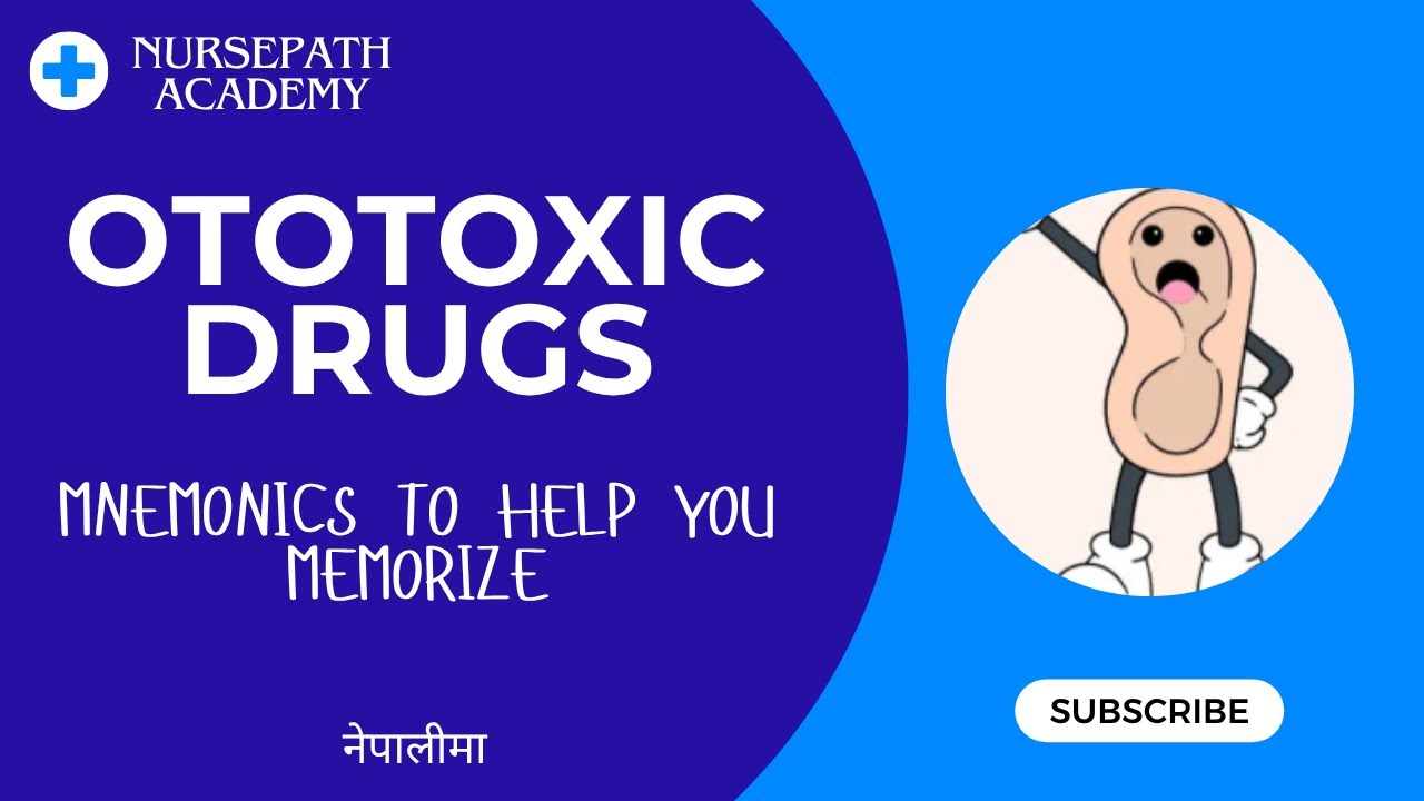 A video to help you memorize "Ototoxic Drugs" | With Mnemonics | in ...