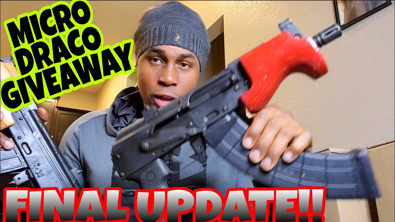 MICRO DRACO GIVEAWAY *FINAL UPDATE!!!!* #guns #guncollection - YouTube