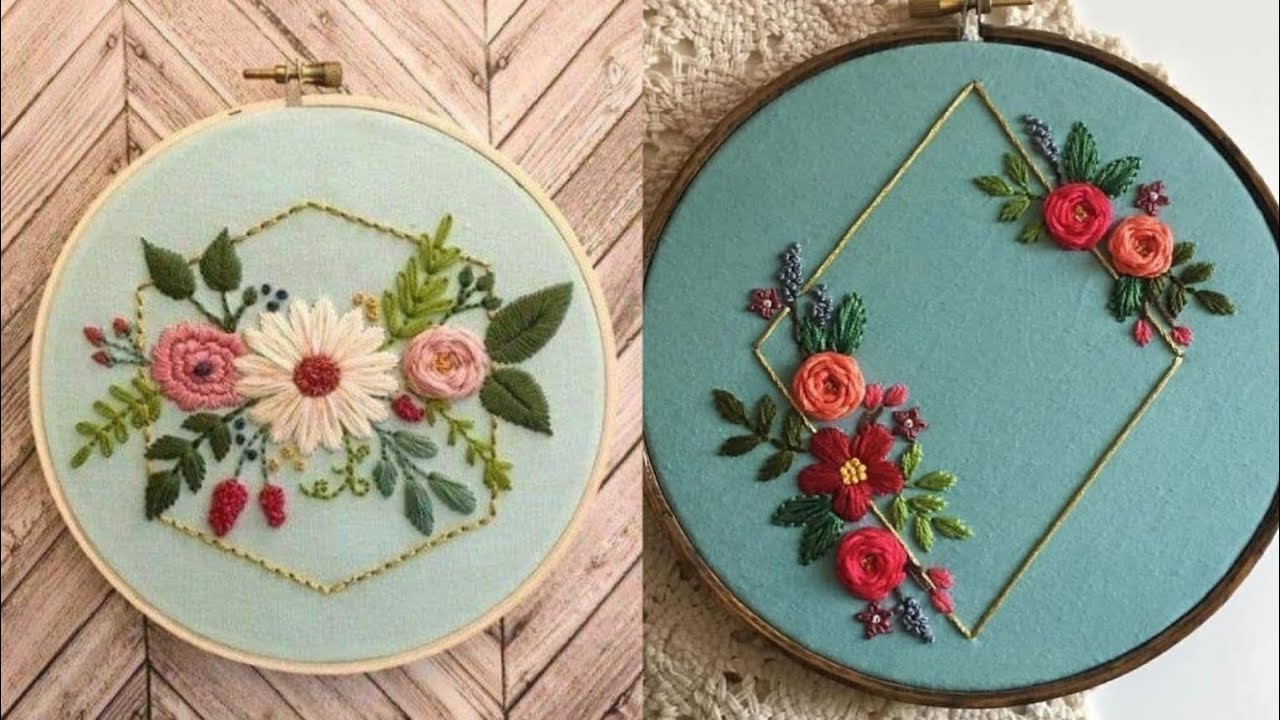 Beautiful and unique hand embroidery designs - YouTube