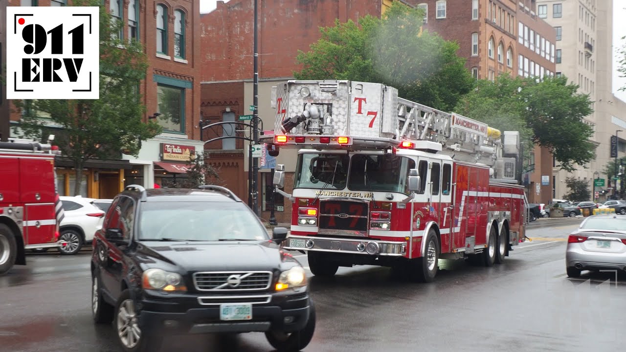 Manchester Fire Trucks Responding | Engine 3, Truck 7, and Engine 10 ...