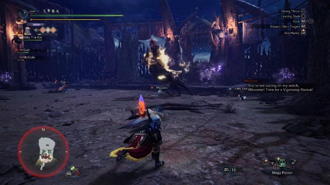 Monster Hunter World: Iceborne: RIP Palico. Death by Rajang splash ...
