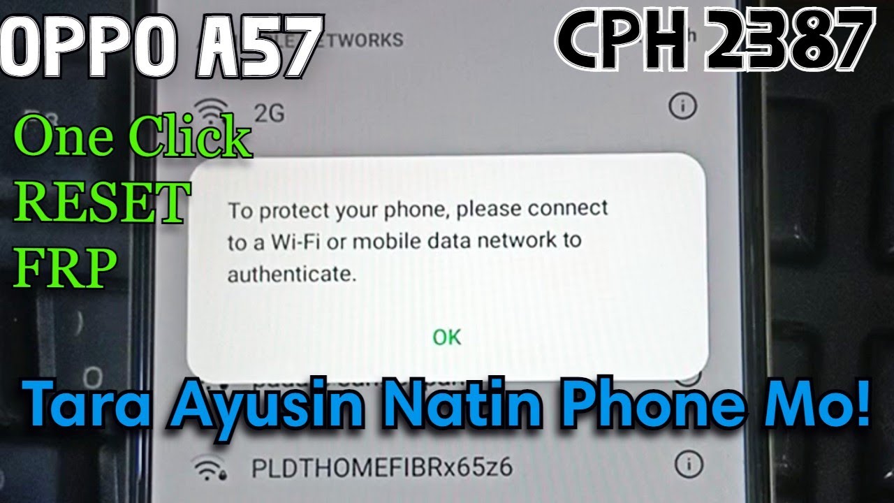 OPPO A57 CPH 2387 FRP ACCOUNT VERIFICATION ANDROID 12 2023 - YouTube
