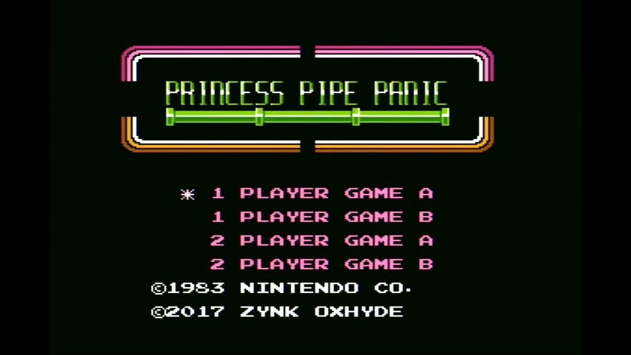 Princess Pipe Panic (NES Hack) Gameplay - YouTube