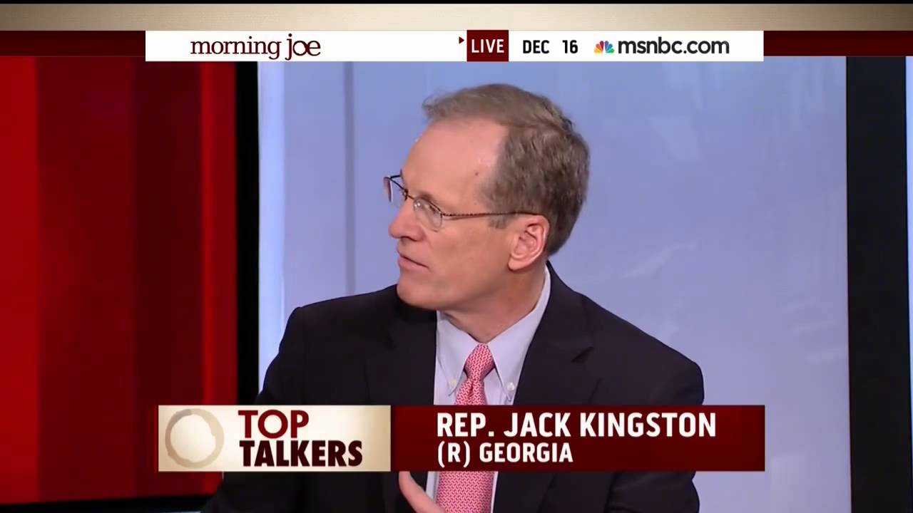 Congressman Jack Kingston on MSNBC's Morning Joe - YouTube
