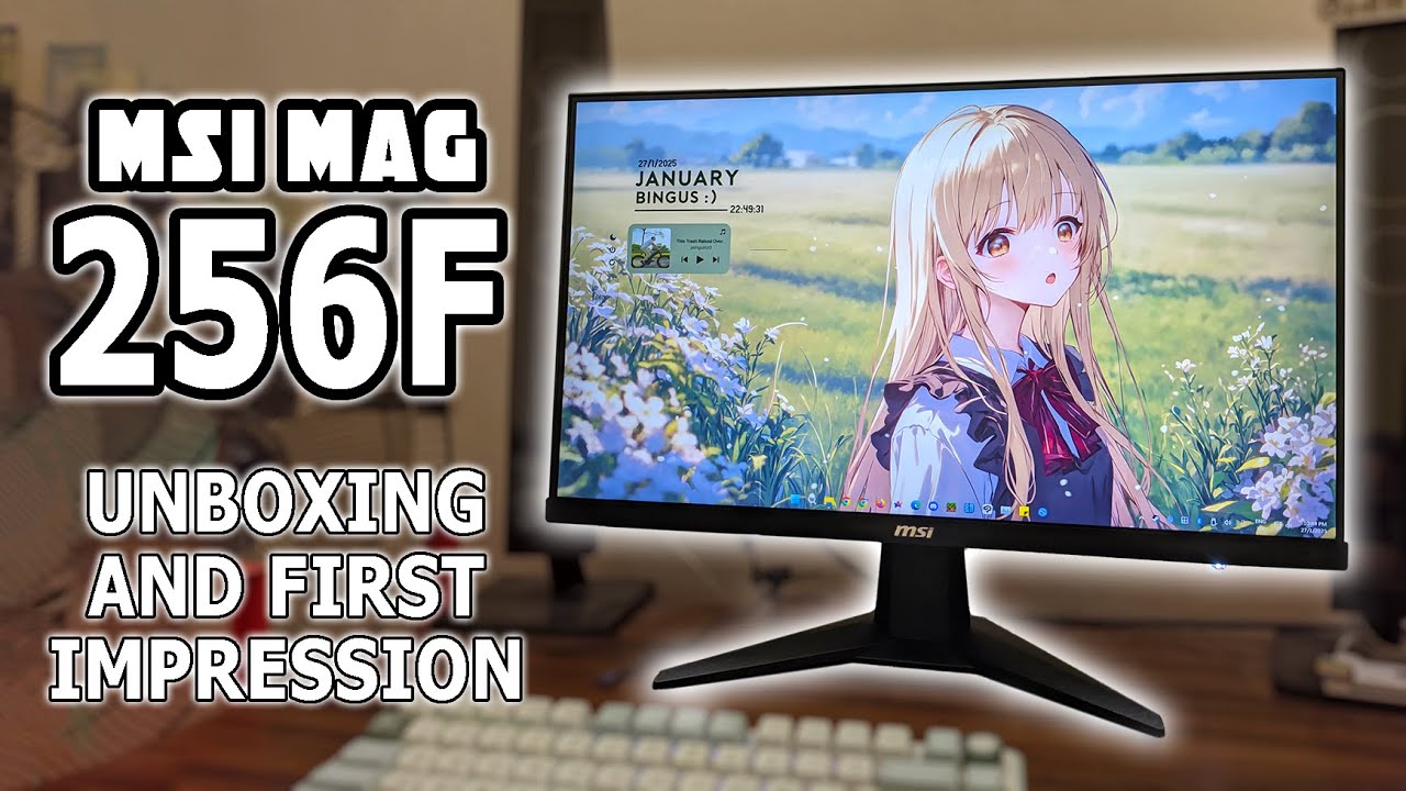 UNBOXING MSI MAG 256F MONITOR - YouTube