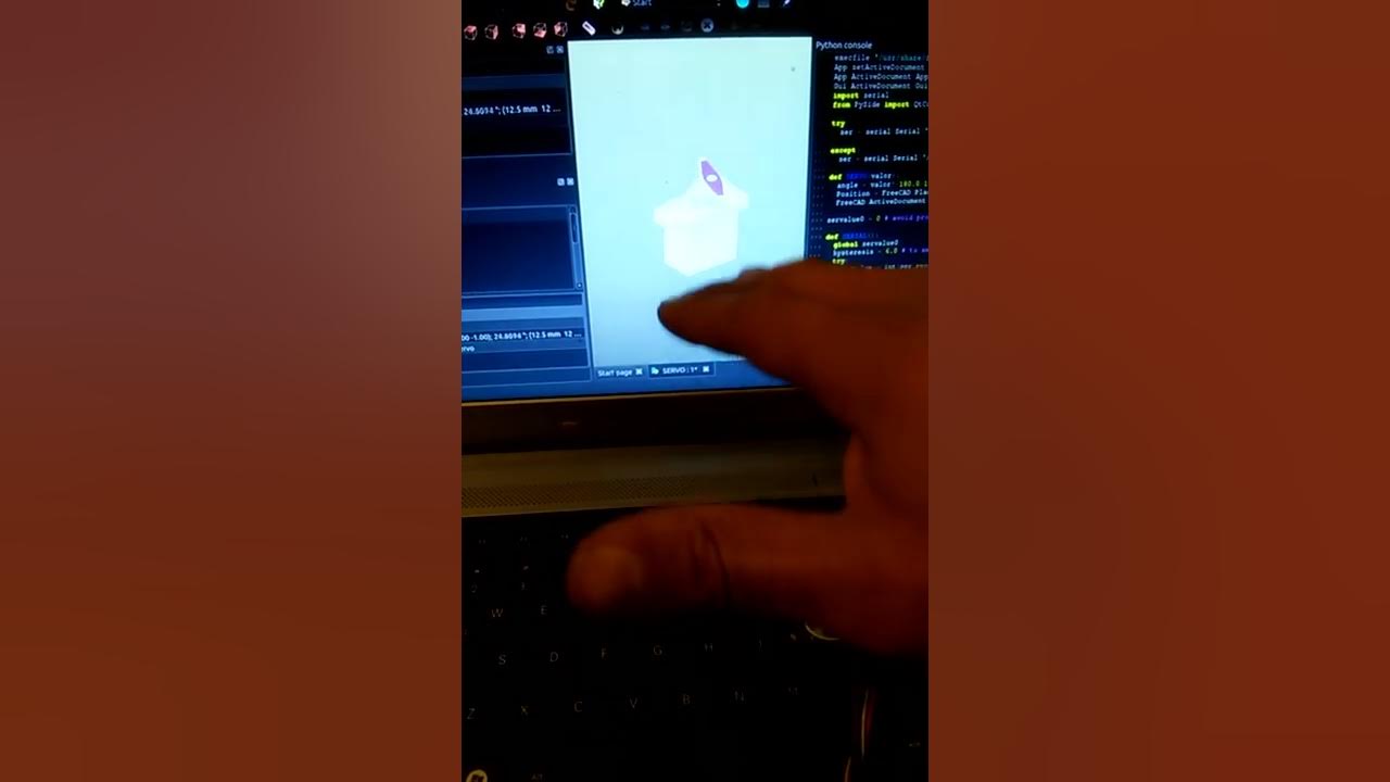 Freecad + Arduino + Python + HC-SR04 - YouTube