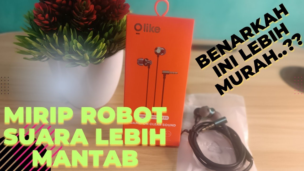 EARPHONE SUPER KEREN SUARA BASSnya JAUH Dengan ROBOT | Unboxing Olike ...