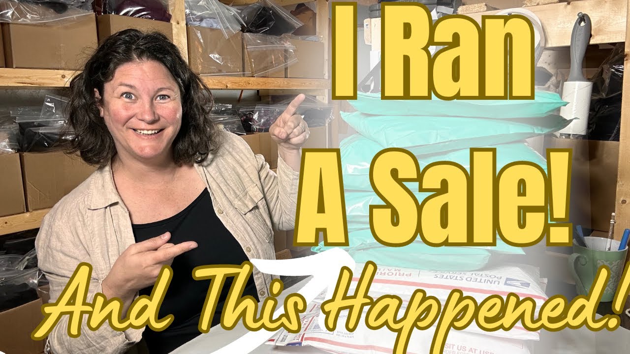 What Sold on eBay and Poshmark When I Ran a Sale / Ship with Me - YouTube