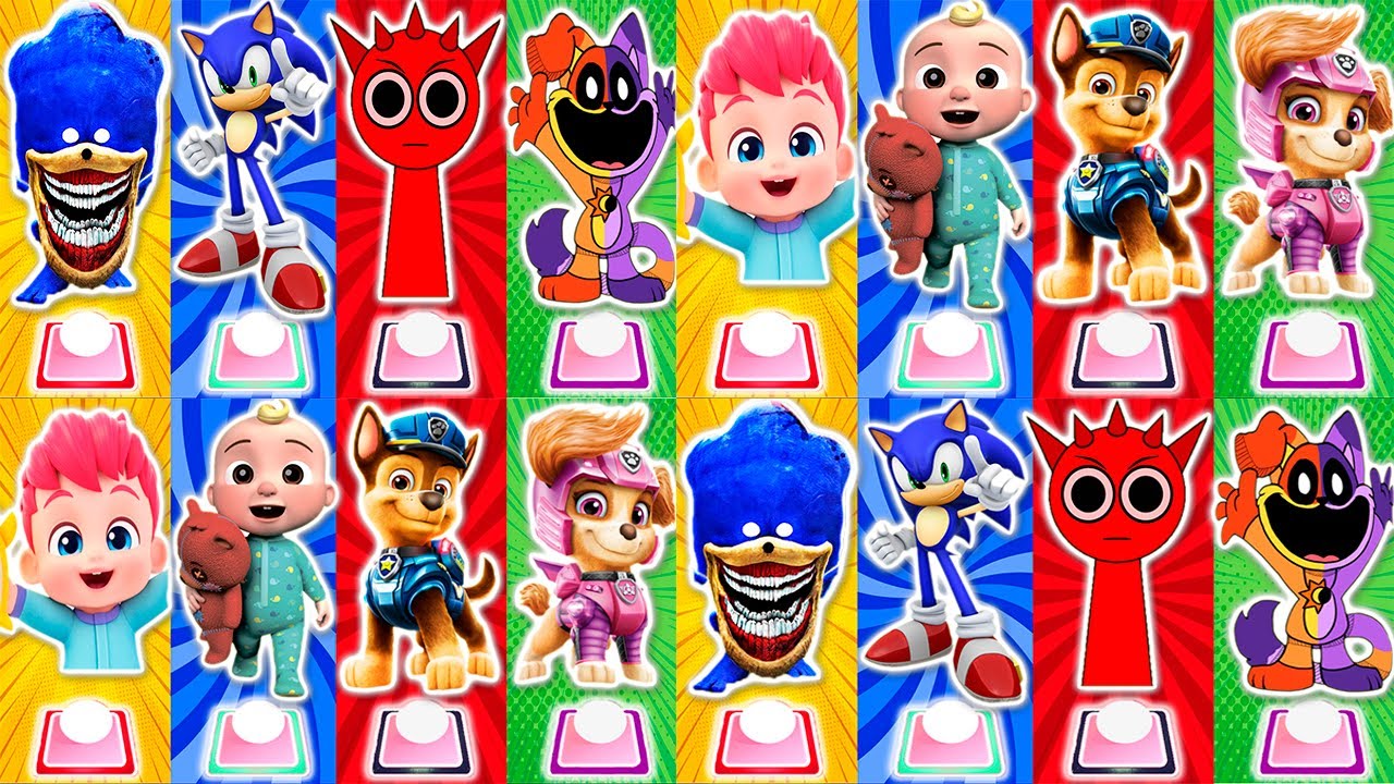SHIN SONIC 🆚 SONIC 🆚 SPRUNKI 🆚 CATNAP 🆚 BEBEFIN 🆚 PAW PATROL 🆚 ...