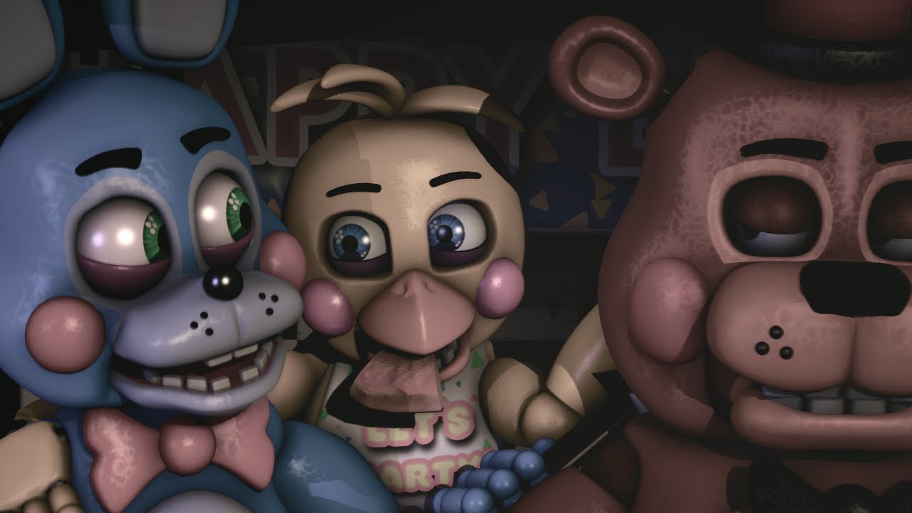 [FNAF/SFM] Stop chewing so loud but it's the Toy animatronics - YouTube