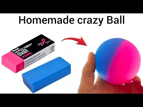 DIY homemade ball/how to make bouncing ball at home/ crazy ball making ...