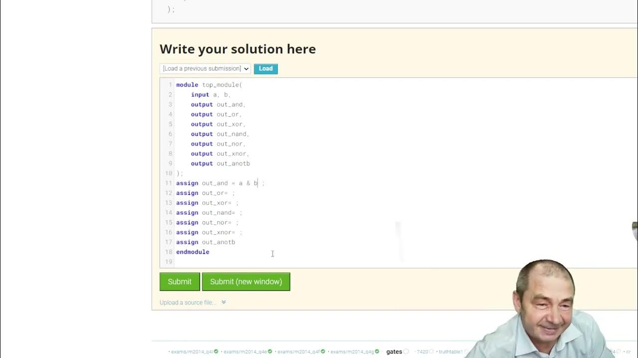 Verilog курс с HDLBits! Экзамены закончились, пошли будни. Изучил логические вентили! 2024 01 18 ...