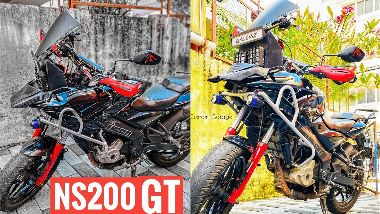 ഒരു ഒന്നൊന്നര Modification | NS200 Adventure Tourer| NS200 Modified ...