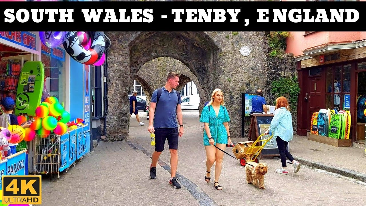 England : [4K] Walk | Tenby | Wales | Harbour Town and Resort in ...