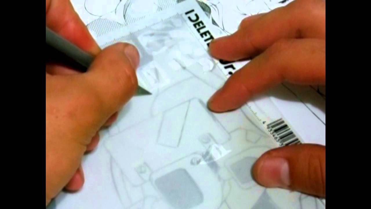 How to apply screen tones - YouTube