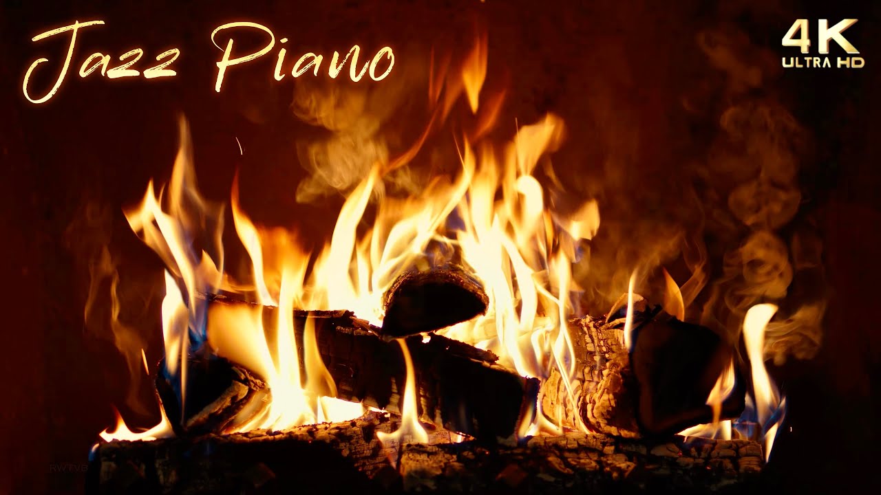 Relaxing Jazz Piano Music Fireplace 🔥 Soft Warm Jazz Ambience - YouTube