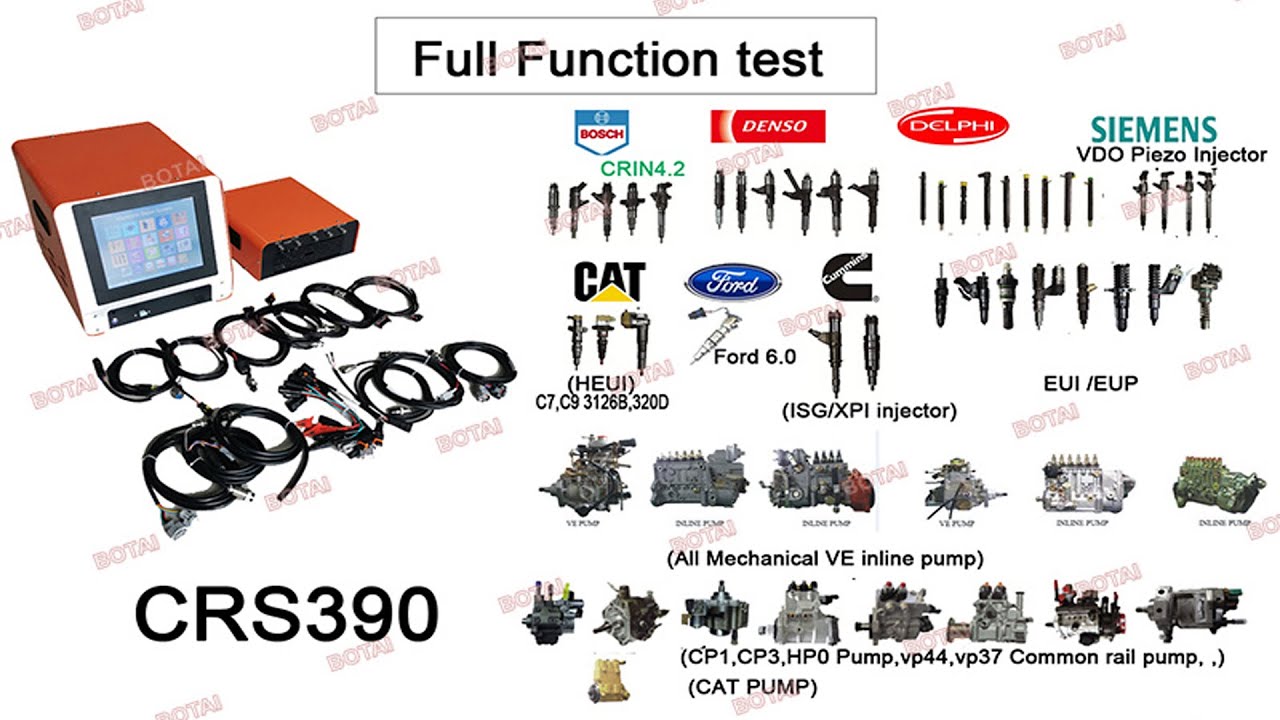 CRS390 common rail system controller simulator - YouTube