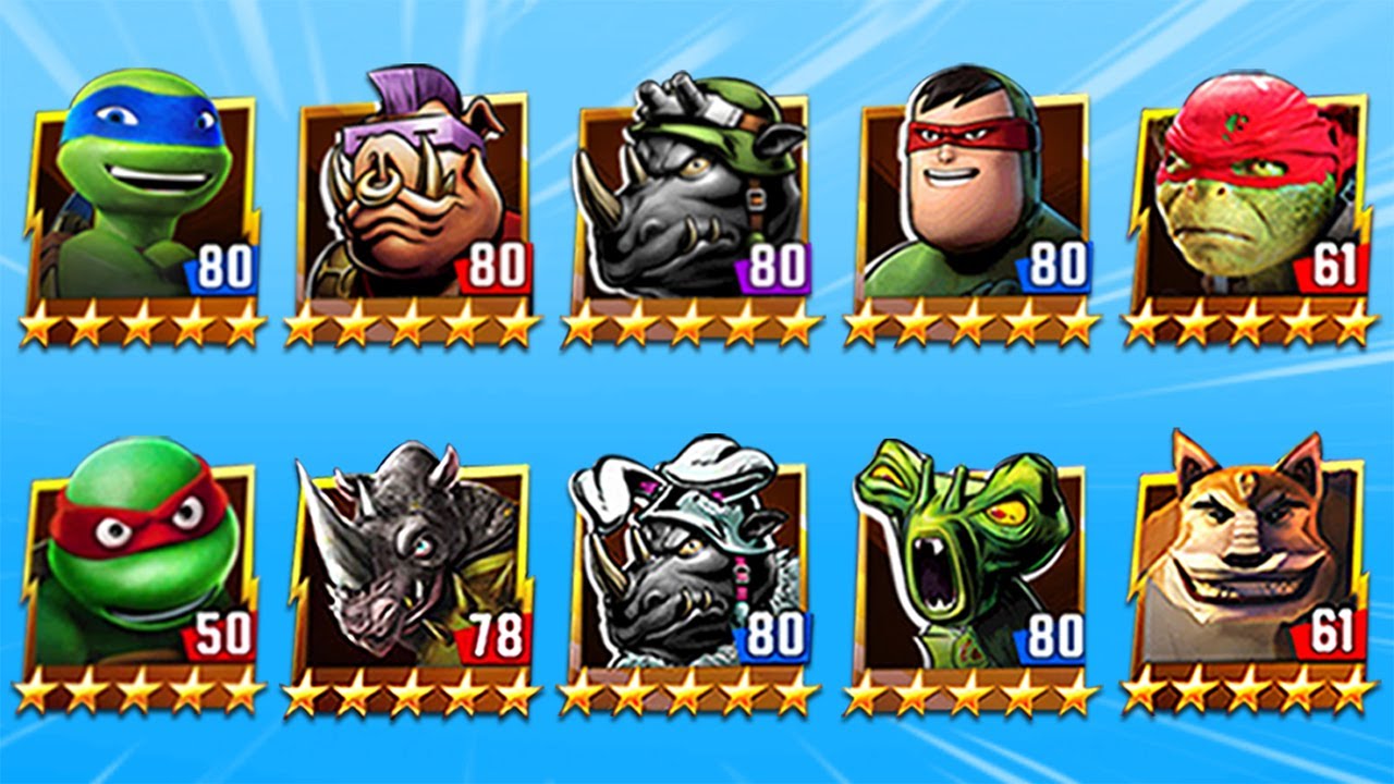 TMNT Legends Leo, Bebop Classic, Rocksteady Classic, Raph Movie ...