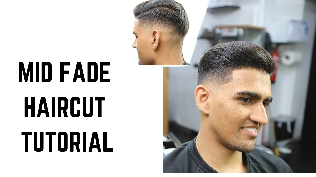 MID FADE HAIRCUT TUTORIAL / HOW TO DO MID FADE WITH SILK BACK ON TOP ...