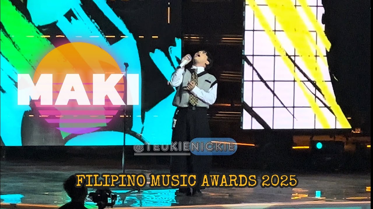 [4K] MAKI AT FILIPINO MUSIC AWARDS 2025 10.21 - YouTube