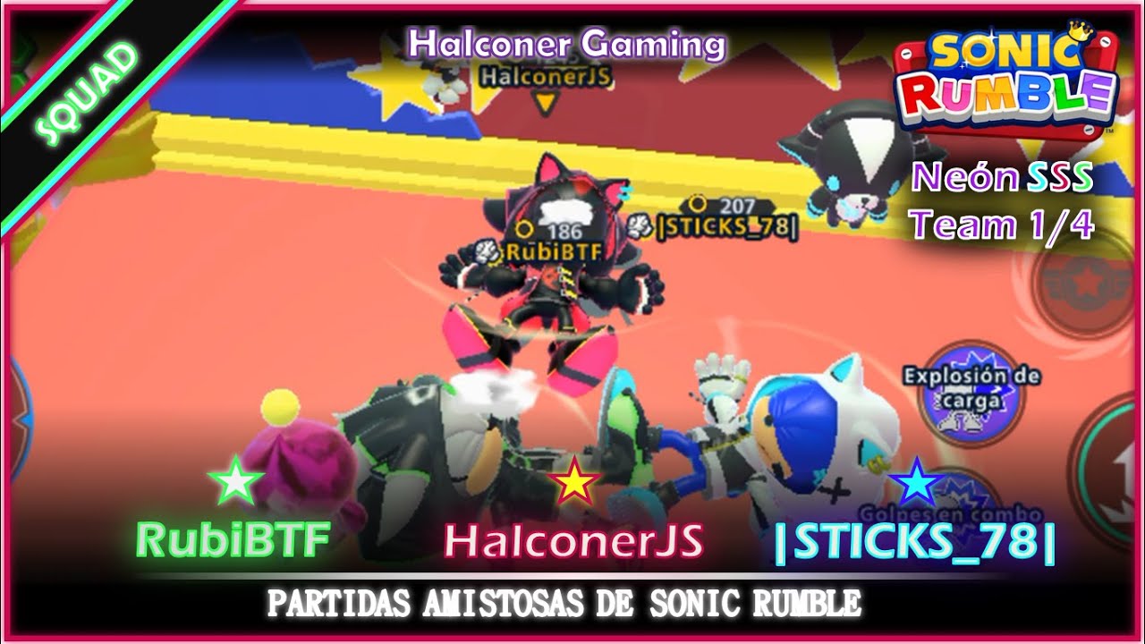 Sonic Rumble | Squad 49; Team Adventures: Emerald Cafe Neon SSS (1/4 ...