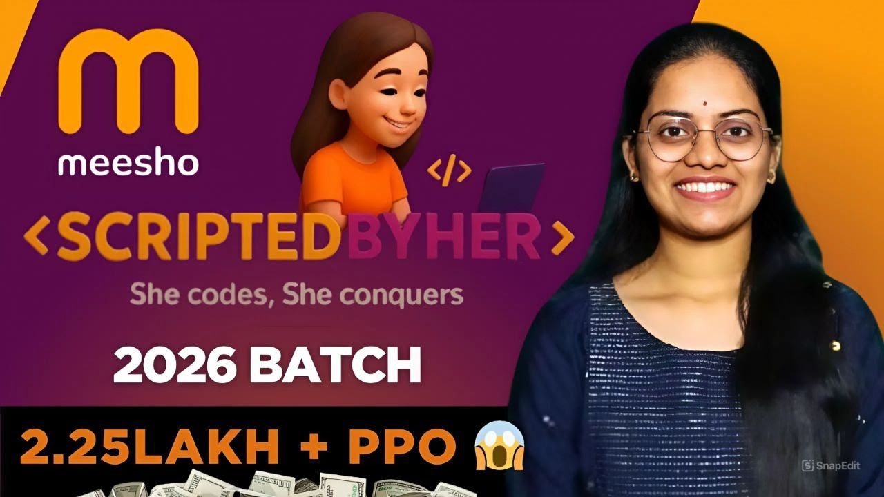 Meesho ScriptedByHer Hackathon 🔥 | Grab PPOs & Cash Prize up to 2.25Lakh 💰😱 | Complete Details ...