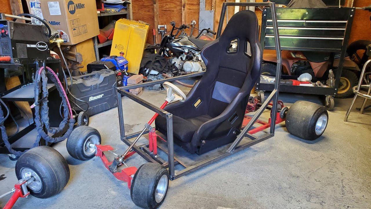 Bar stool racer made into mini truck part 2 - YouTube