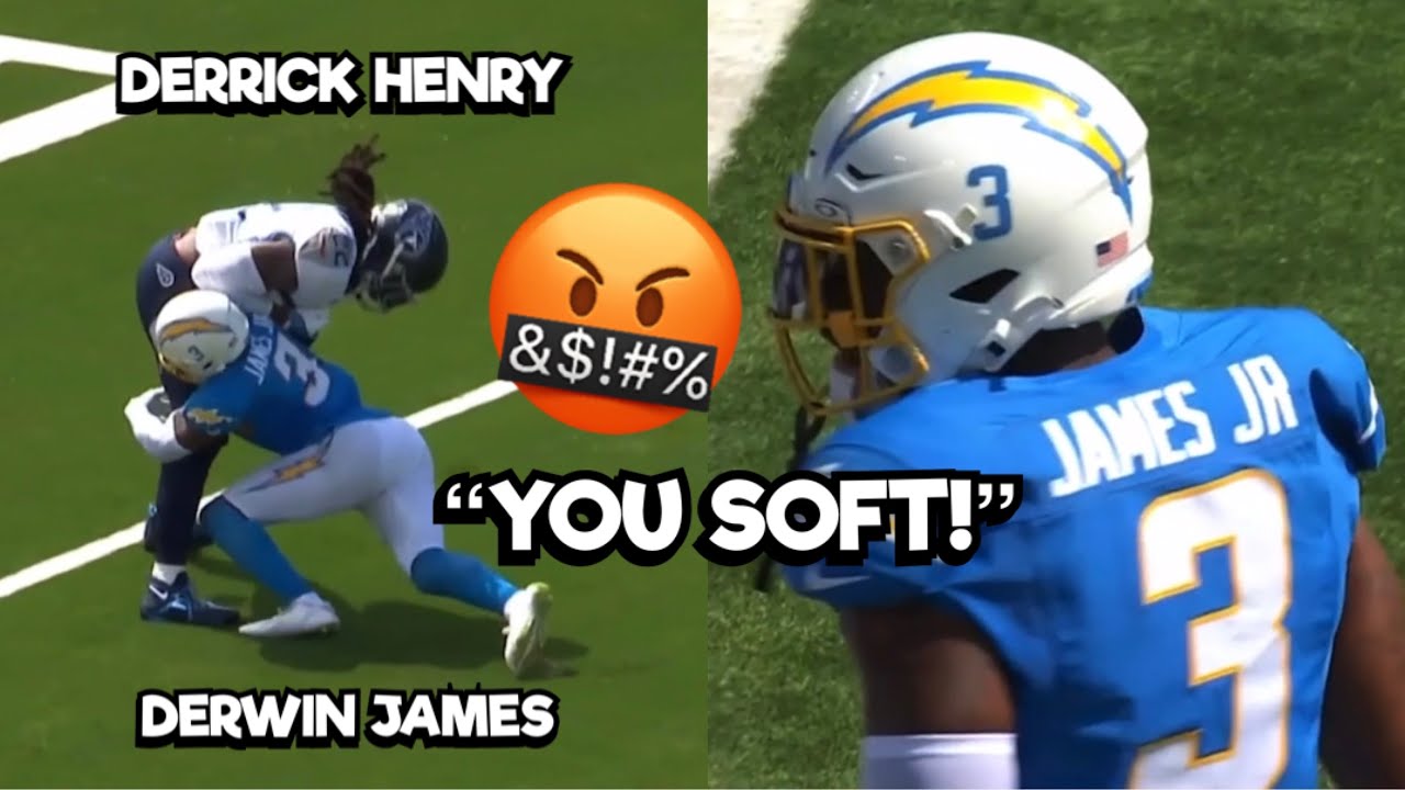 Derrick Henry Vs Derwin James GOT PHYSICAL! 😳 Chargers Vs Titans 2023 ...