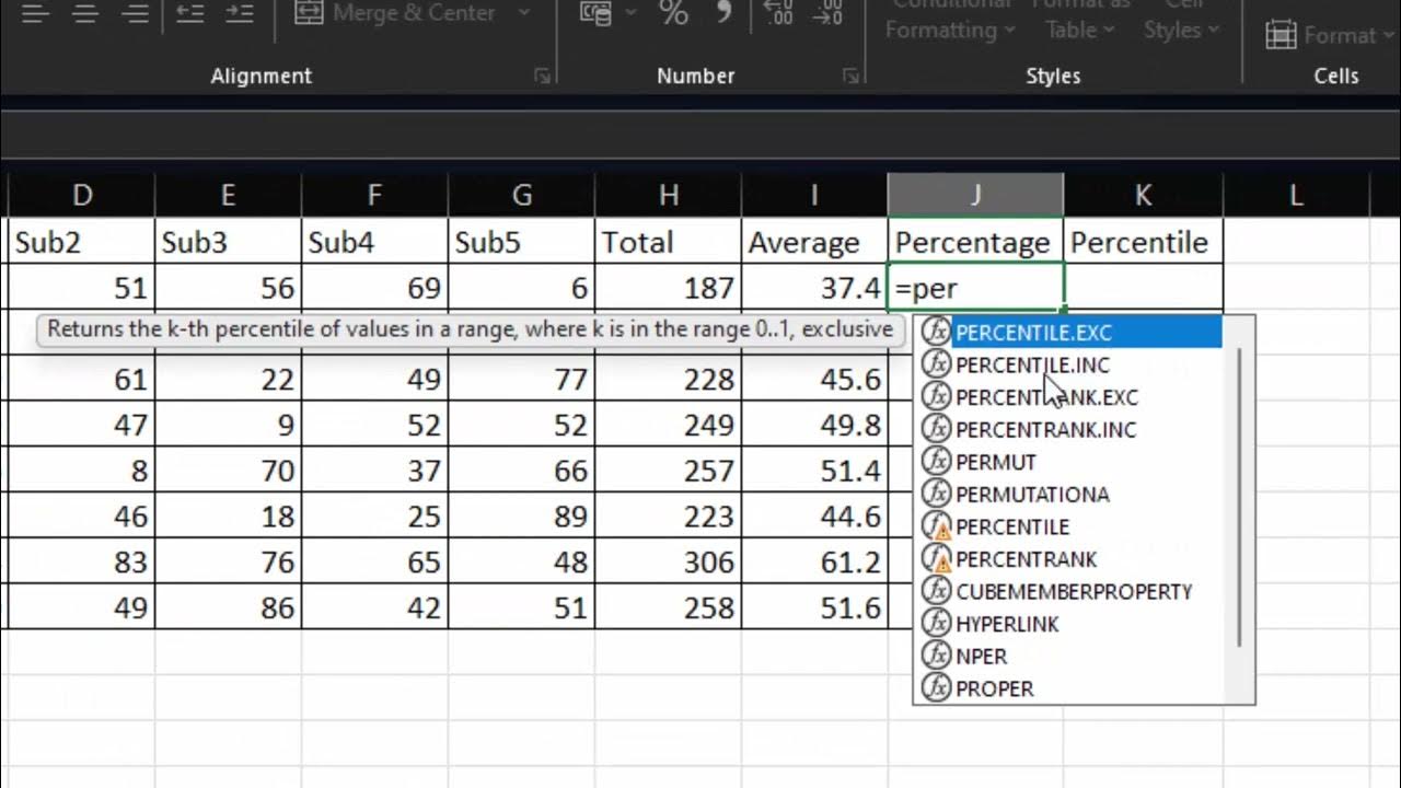 How to calculate percentage and Percentile in Microsoft Excel in hindi@COMPUTEREXCELSOLUTION # ...