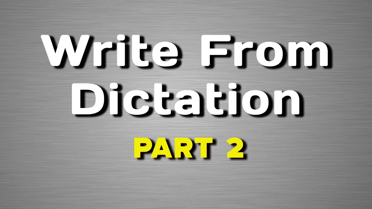 PTE Listening : Write from Dictation (Part 2) - YouTube