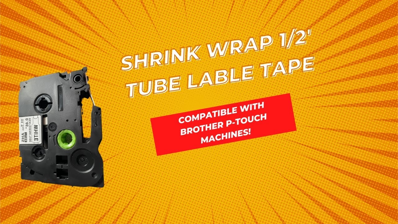 Shrink Wrap Tube Lable Tape - Compatible with Brother P-Touch Label ...
