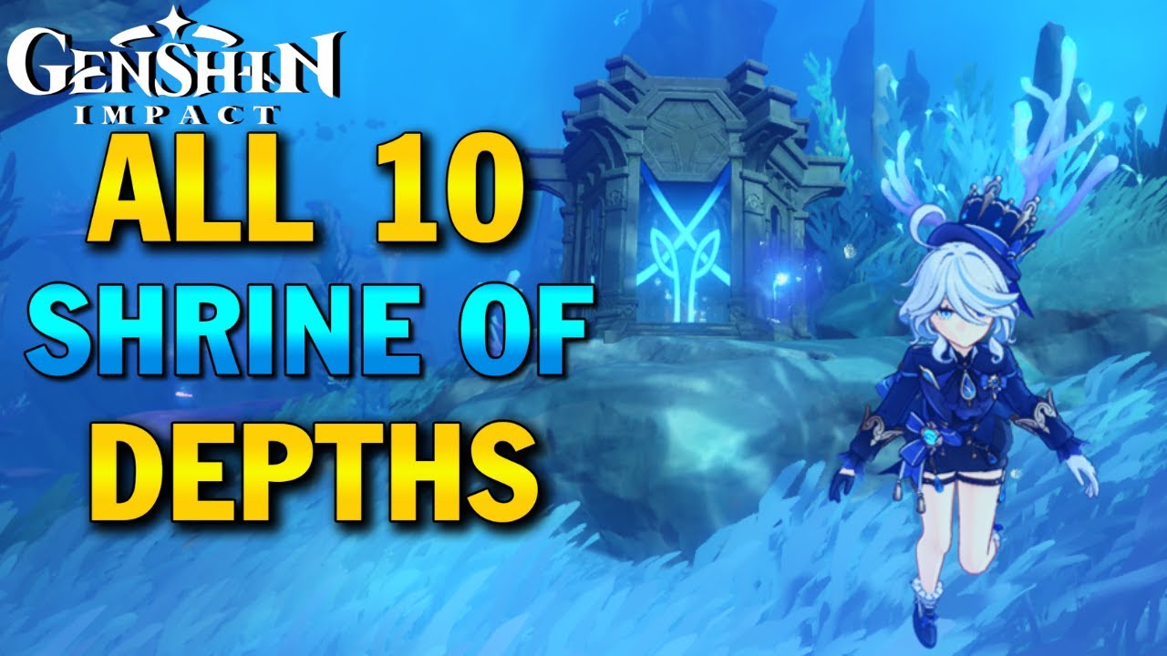 All 10 Fontaine Hydro Shrine Of Depths Locations - Fontaine - Genshin ...