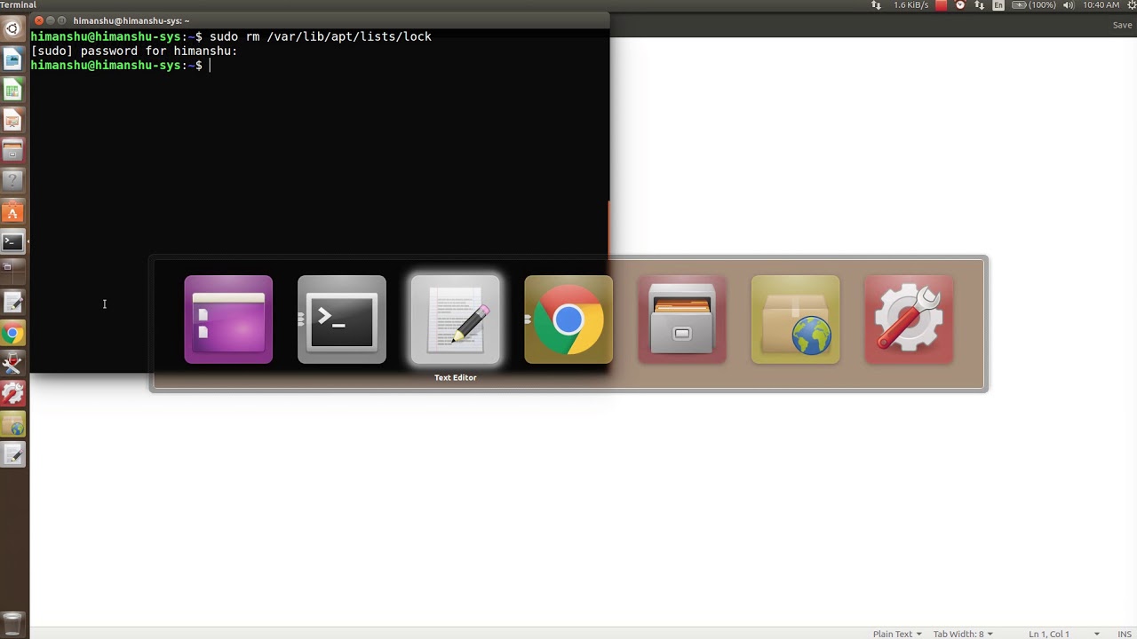 Solved: Unable to lock the administration directory (/var/lib/dpkg/) is another process using it ...
