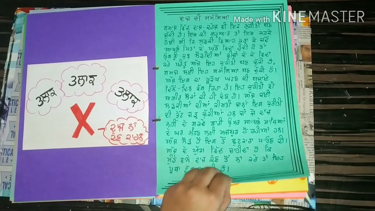 Project on samajik kuritiyan #handmade pictures#class 11 - YouTube