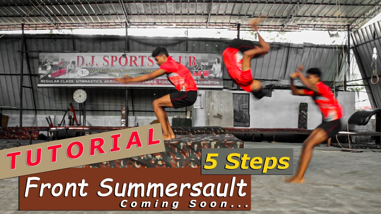 Front Salto in 5 Steps | Teaser |Front Flip Tutorial+Tips | Study Front ...