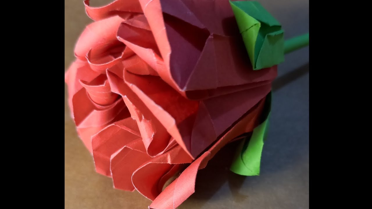 How to make beautiful paper roses| Origami rose | step by step tutorial ...