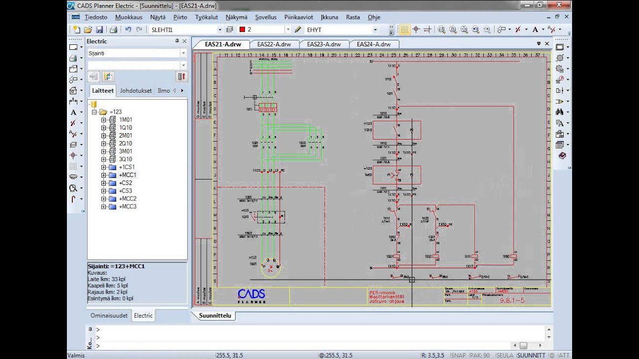 Projektipuun käyttö CADMATIC Electrical Schematics-sovelluksessa - YouTube