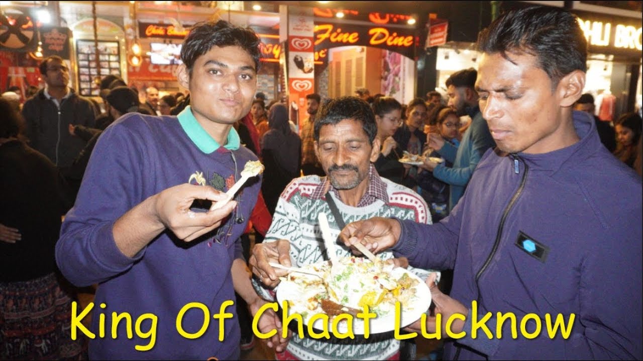 King Of Chaat Lucknow | Lucknow Famous Basket Chat | Street Food India ...