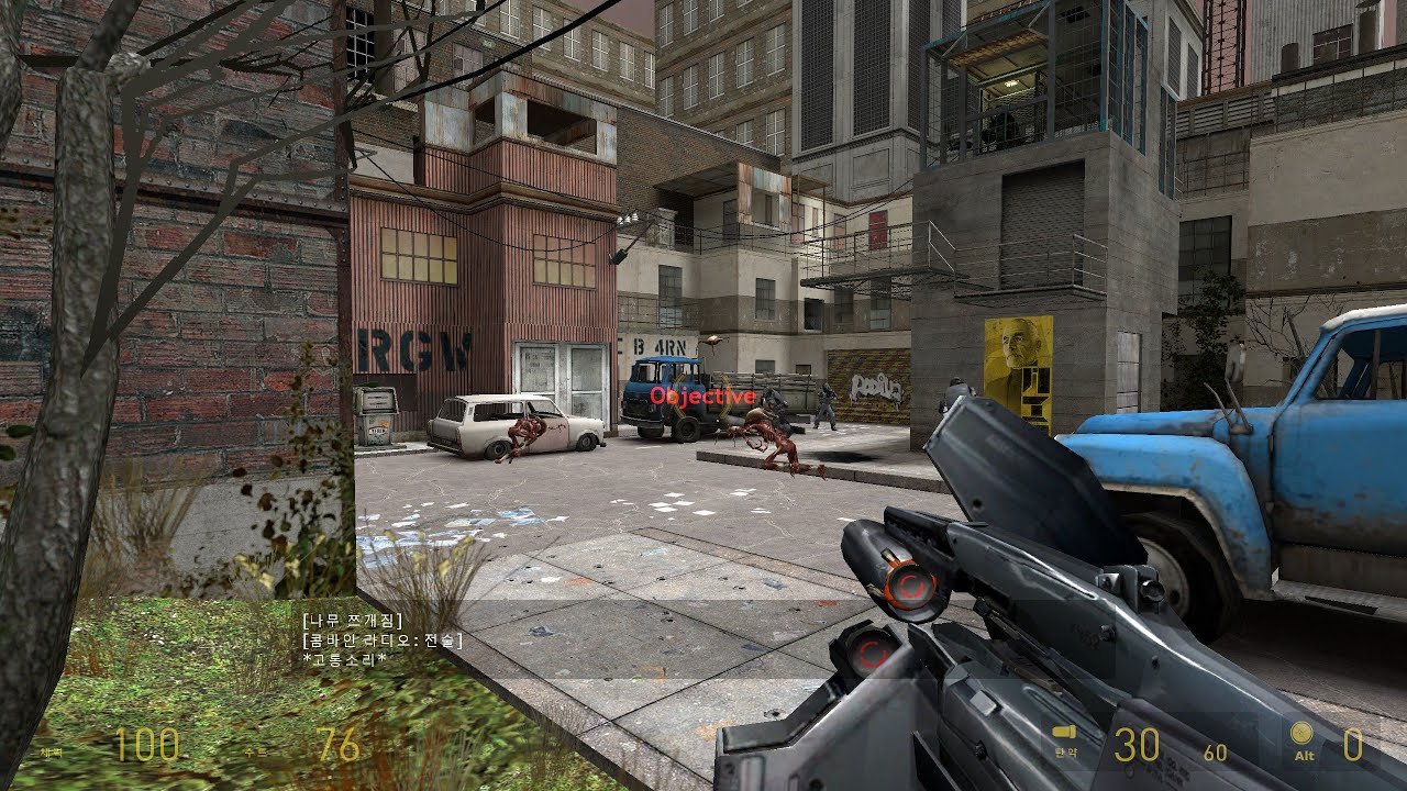 Combine의 Half-Life 2 Mod:Leon’s Mappack 1 플레이 영상(난이도:Hard,No Death ...
