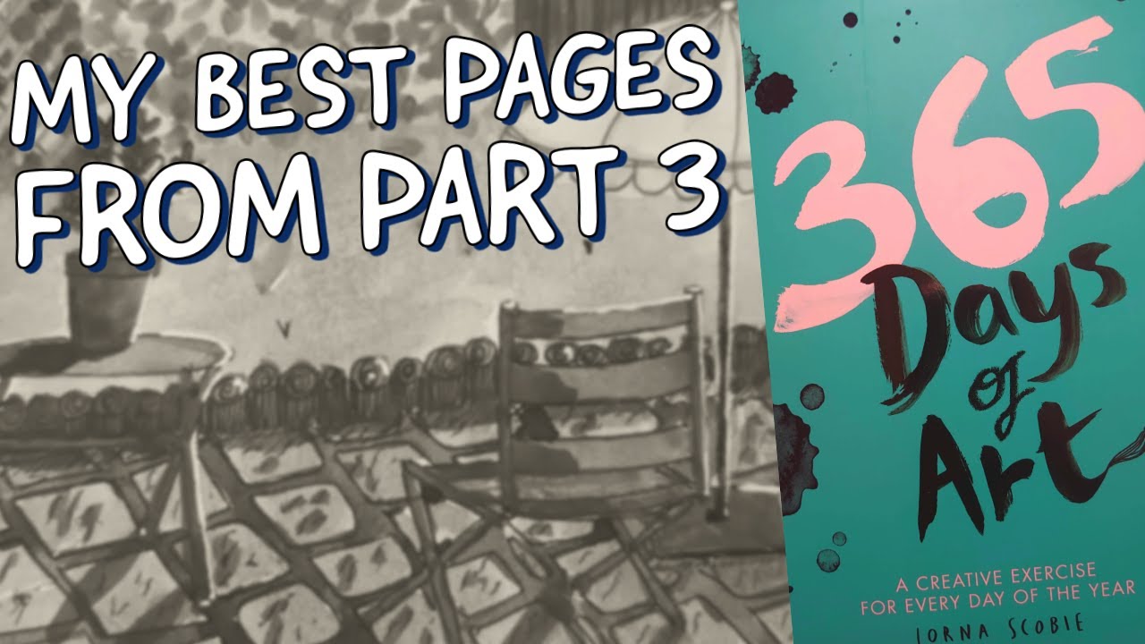 Best Pages from 365 Days of Art Part 3 🎨 Art Supplies Used 🖌️ #artbook ...