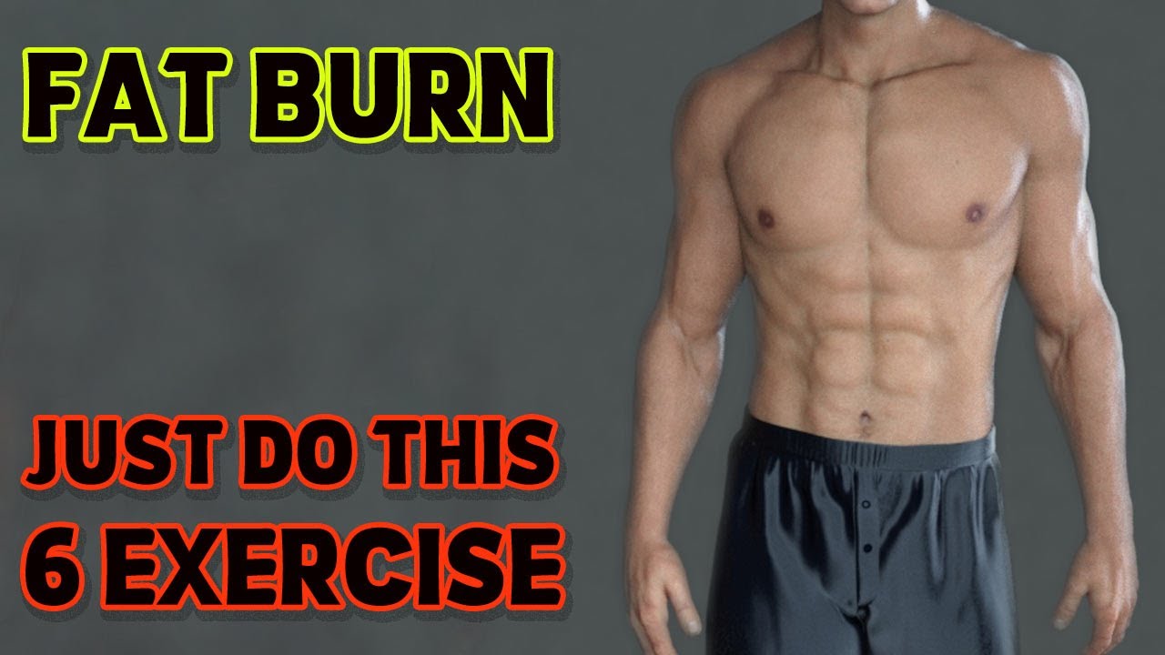 6 exercise for fat burning at home - YouTube