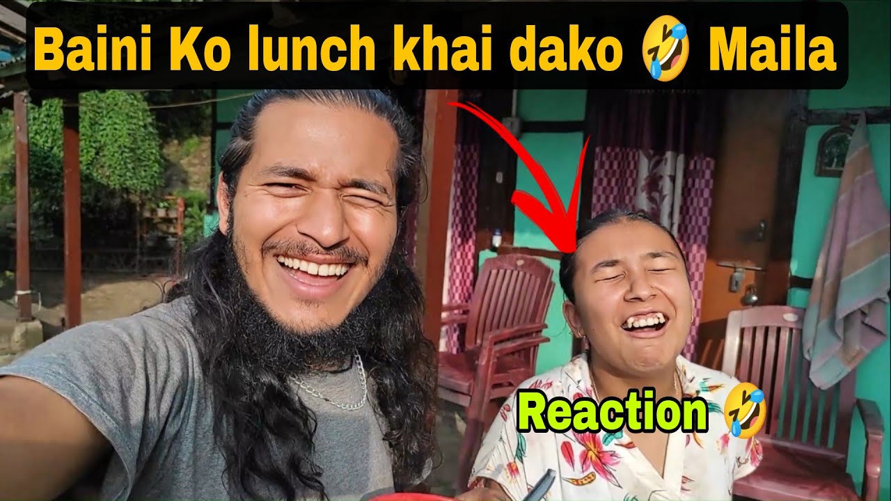 Baini ko Lunch khada aesto vayo 🤣|| Rural life in Sikkim Village vlog ️ ...