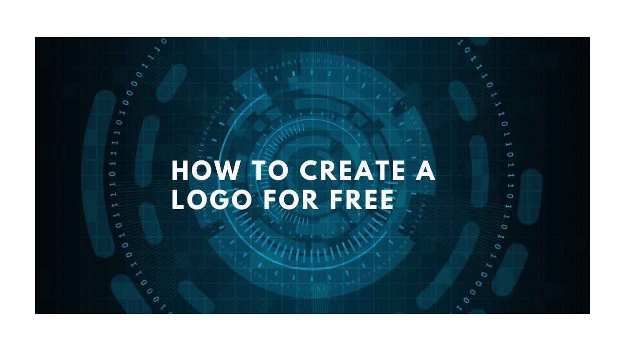 How to create a logo for free - YouTube