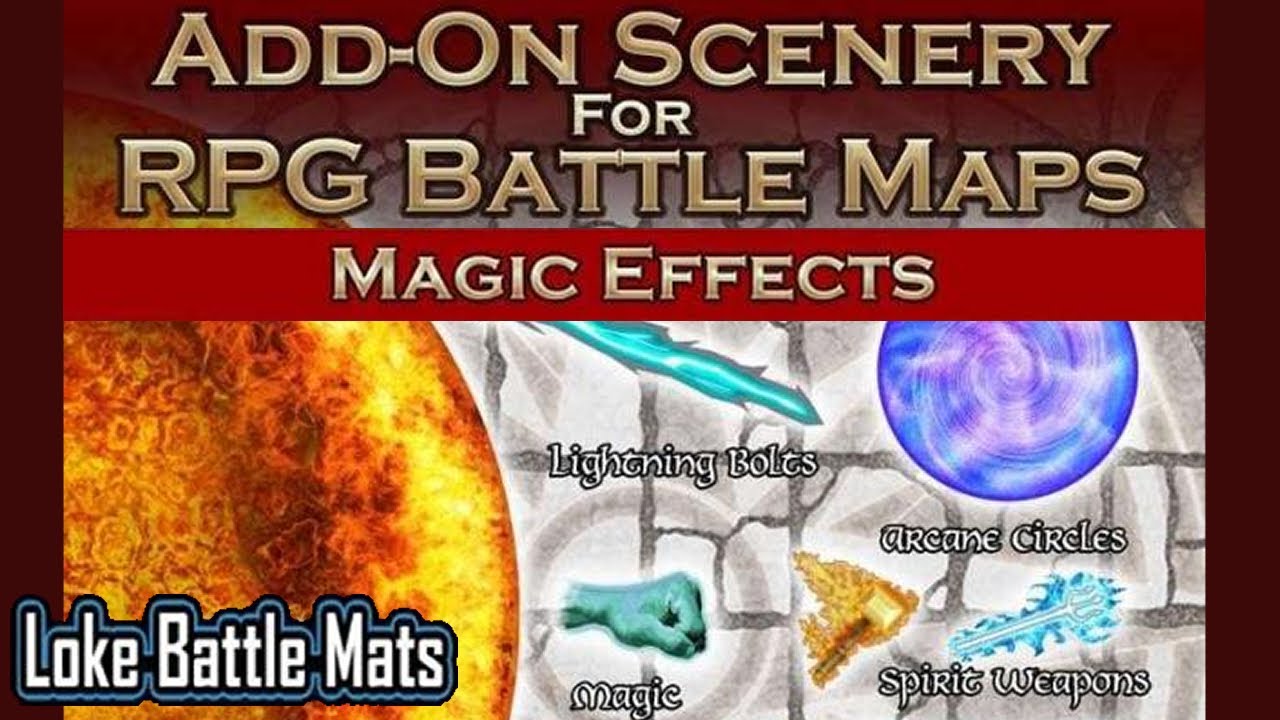 Loke's Add-On Scenery for RPG Battle Maps: MAGIC EFFECTS - YouTube
