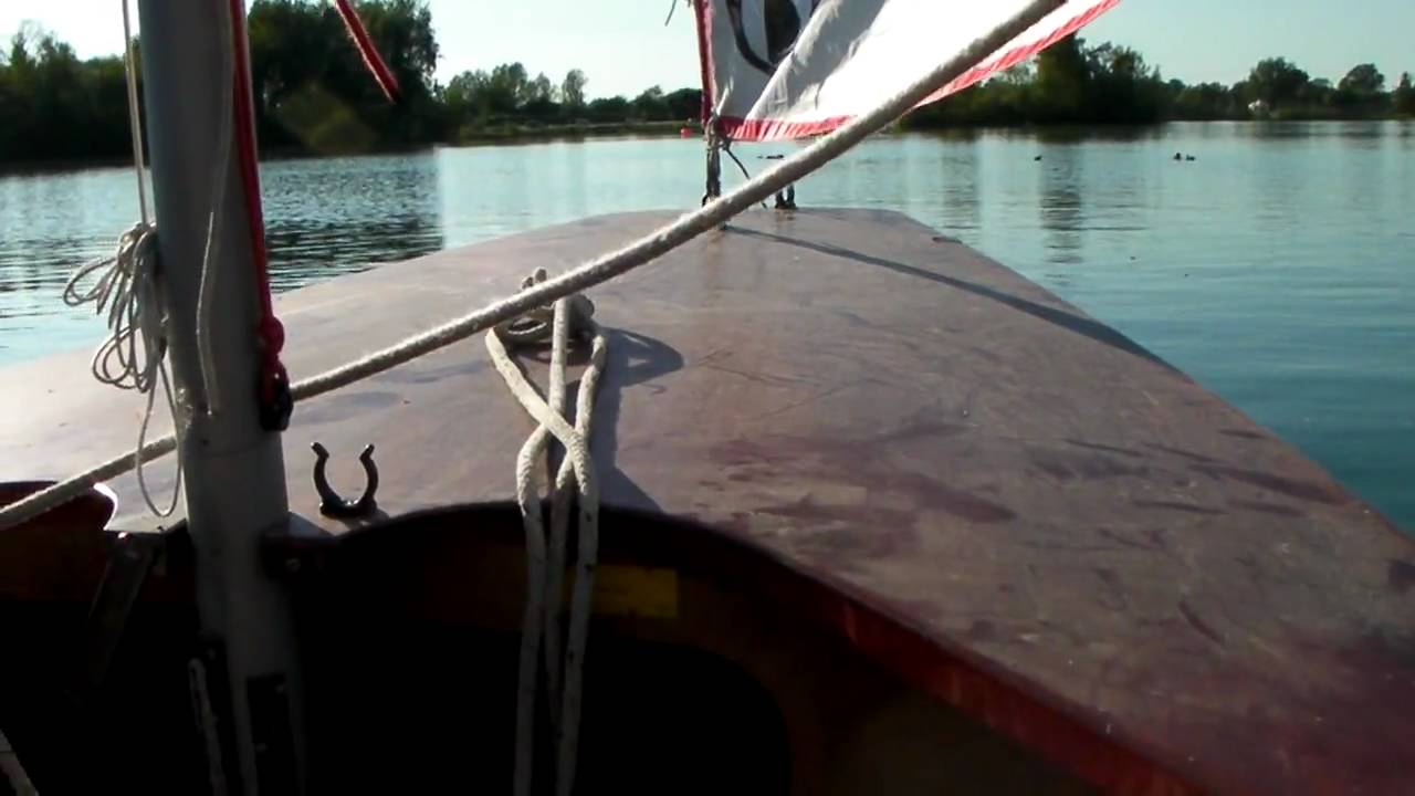 Miracle dinghy Josh gets some speed up and rounds the buoy May 2010 ...